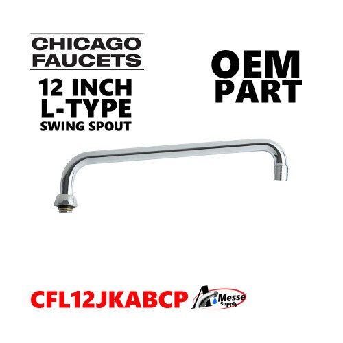 CHICAGO FAUCET L12JKABCP Swing Spout