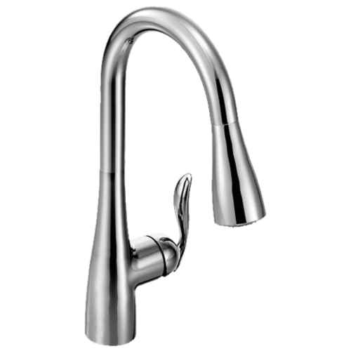 MOEN 7594C Arbor Kitchen Faucet Polished Chrome with Pull-Down Spray