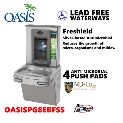 OASIS PG8EBFSS Bottle Filler Water Cooler Station Stainless
