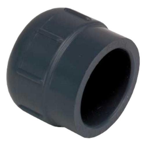 4" PVC SCH 80 Cap, Socket