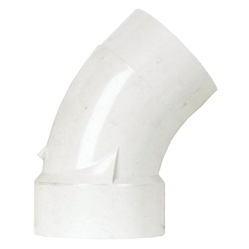 MFG P323-040 4 inch PVC DWV 45 degree Street Elbow